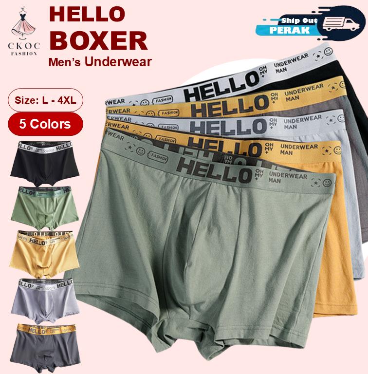 Seluar Dalam Lelaki Dewasa [5 helai/pek] Boxers Trunks Lelak - TikTok Shop Malaysia