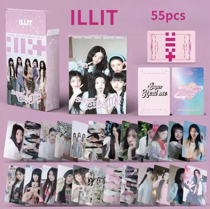 55pcs/box ILLIT Lomo Cards Magnetic Photocards SUPER REAL ME - TikTok ...