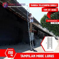 Promo Double Thunders Tangga Lipat Aluminium Teleskopik Single Ladder ...