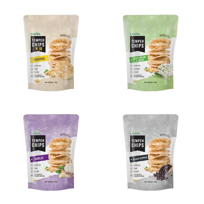 COZZO TEMPEH CHIPS SUPERFOOD 40G - TikTok Shop Malaysia