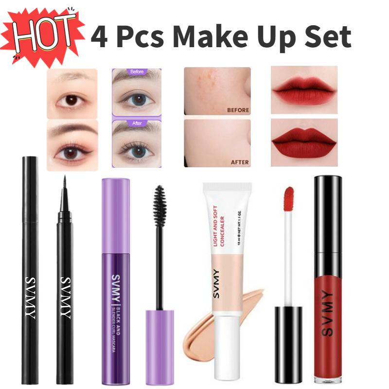 （Beauty Makeup Set&COD） 4PCS Set Liquid Concealer + Mascara - TikTok ...