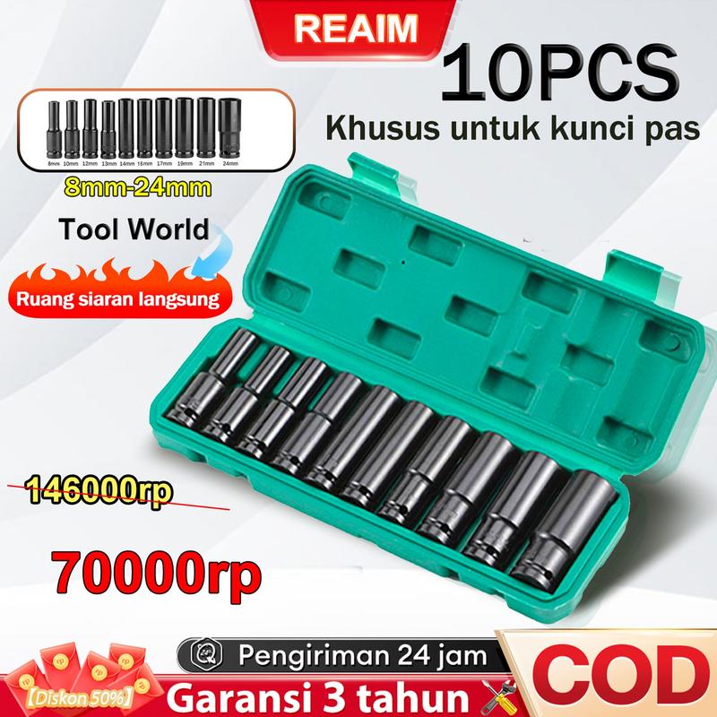 REAIM Kunci manfaat ruang siaran langsung kunci pas, soket ratchet ...