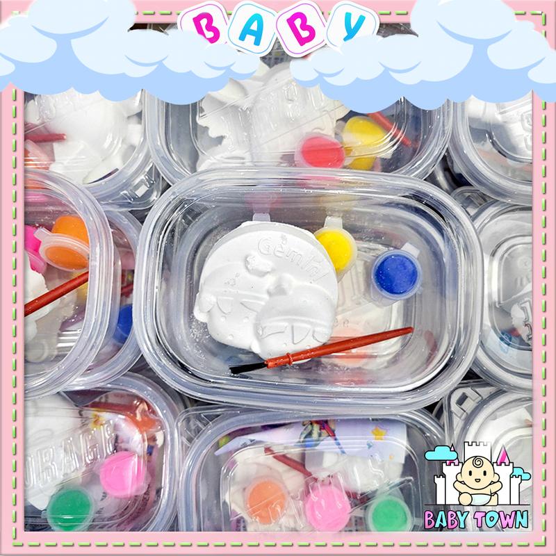 Children DIY Painted Plaster Doll Coloring Plaster Doll Graffiti ...