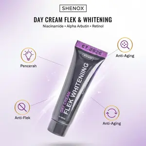 Shenox Skincare Salep Day & Night Flek Whitening Resmi BPOM Cream Siang ...