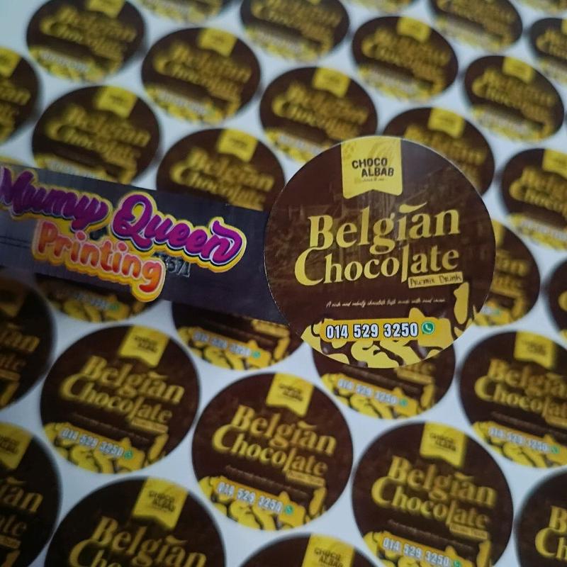STICKER BELGIAN CHOCOLATE choco albab PREMIX DRINK - TikTok Shop Malaysia