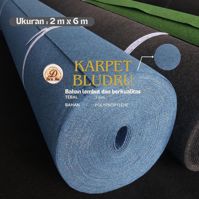 Jual Karpet Bludru 2m x 6m Polos Nonwoven Alas Lantai Aesthetic Alas ...