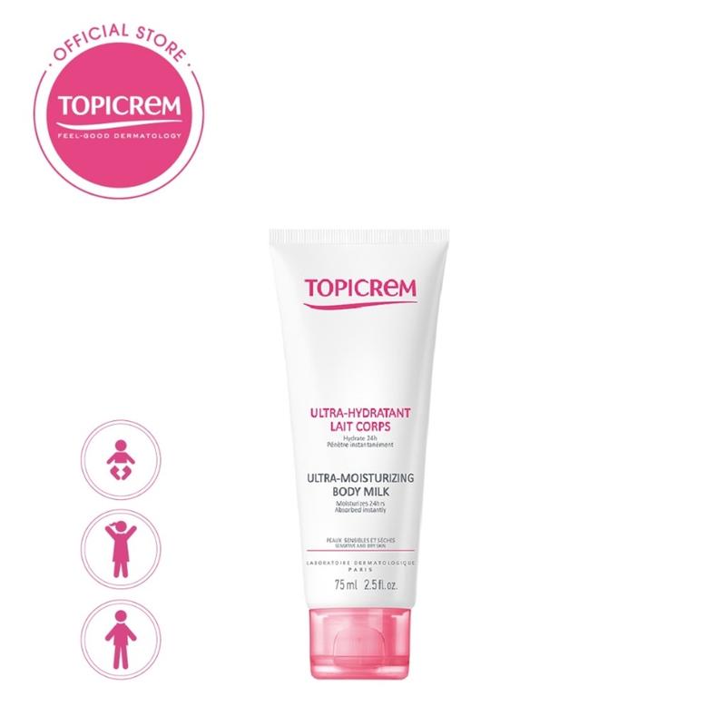 Topicrem Ultra-Moisturizing Body Milk (75ml) Moisturizes 24hr, - TikTok ...