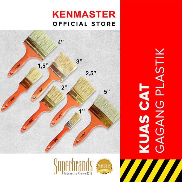 Promo Xander Kuas Cat Ukuran 1 / 2 / 2.5 / 3 / 4 / 5 Inch gagang ...