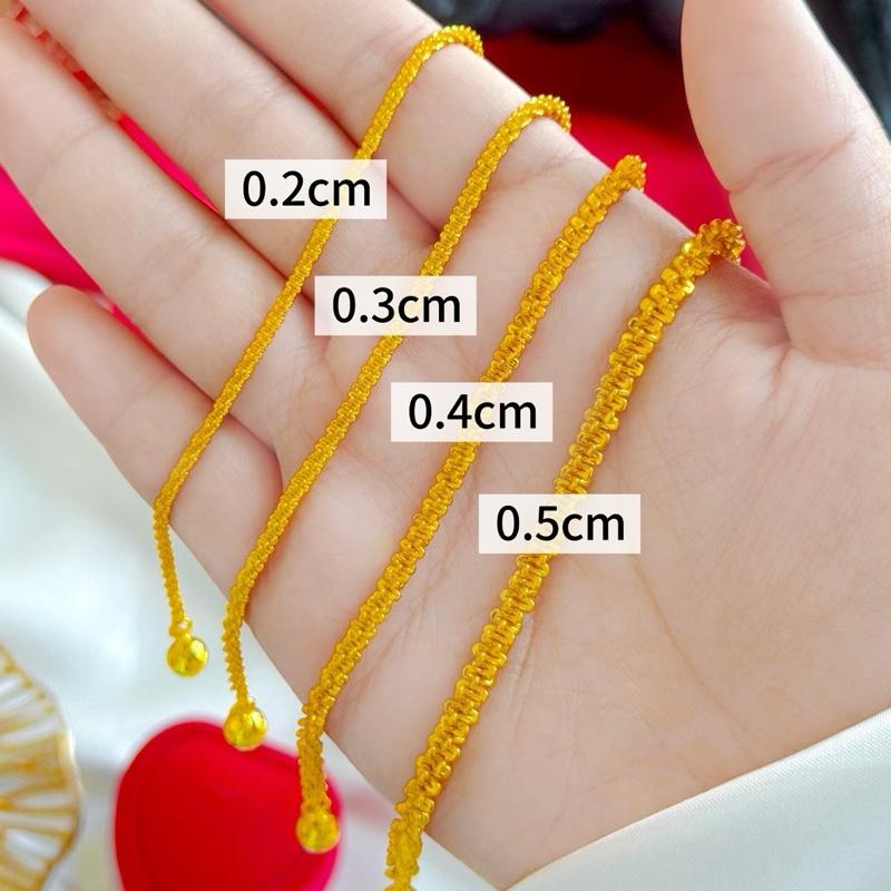 Emas Titanium Gelang Tangan Jagung Terbaru 4 saiz kelebaran Kegunaan ...