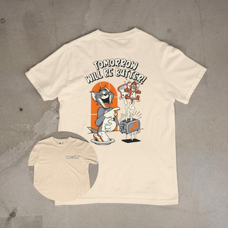 kaos distro korean tom and jerry butter lengan pendek katun - Shop ...
