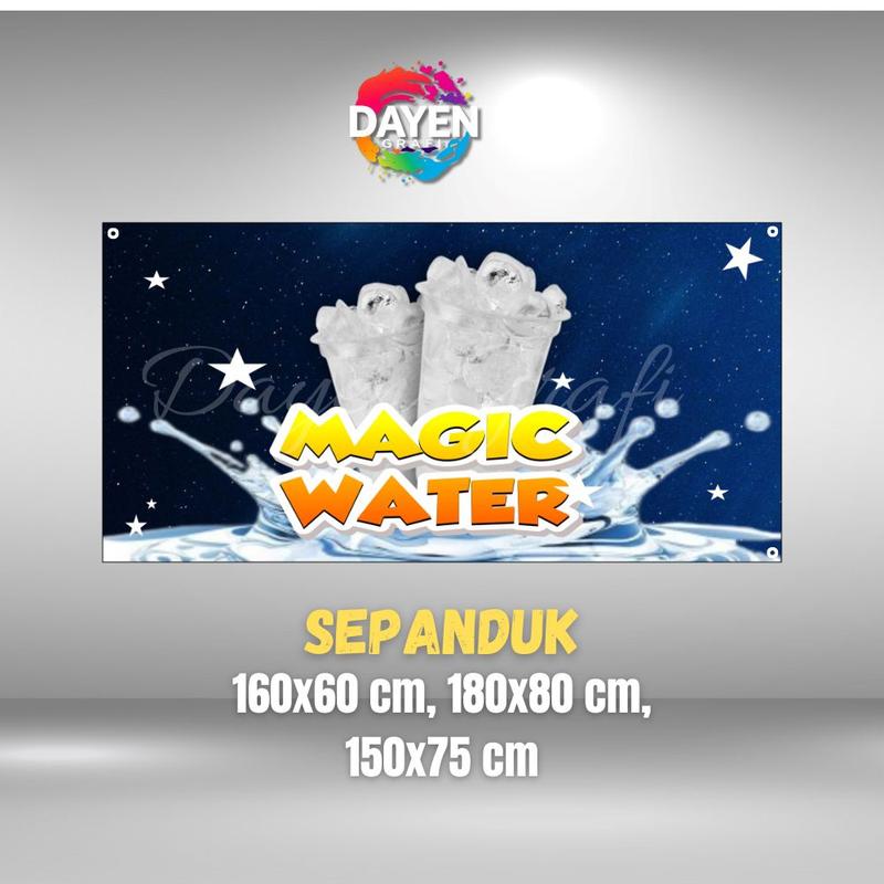 Spanduk Banner Magic Water MMT Cetak Berbagai Ukuran - Shop | Tokopedia