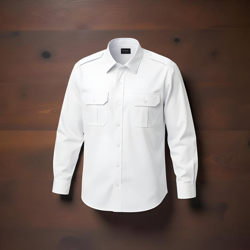 Al Rashad Baju PDH Putih Lengan Pendek & Panjang Berkerah Putih Baju ...