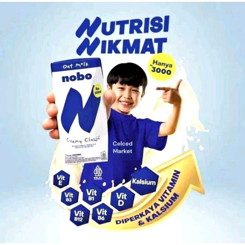 Nobo 8 pcs minuman oat milk creamy classic susu nobo viral oat - Shop ...