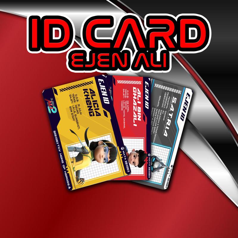 PVC CARD KARAKTER EJEN ALI PREMIUM - Shop | Tokopedia
