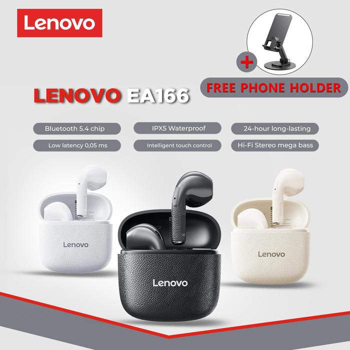 Promo 【+Holder】Lenovo Thinkplus EA166 ENC True Wireless Bluetooth Mini ...