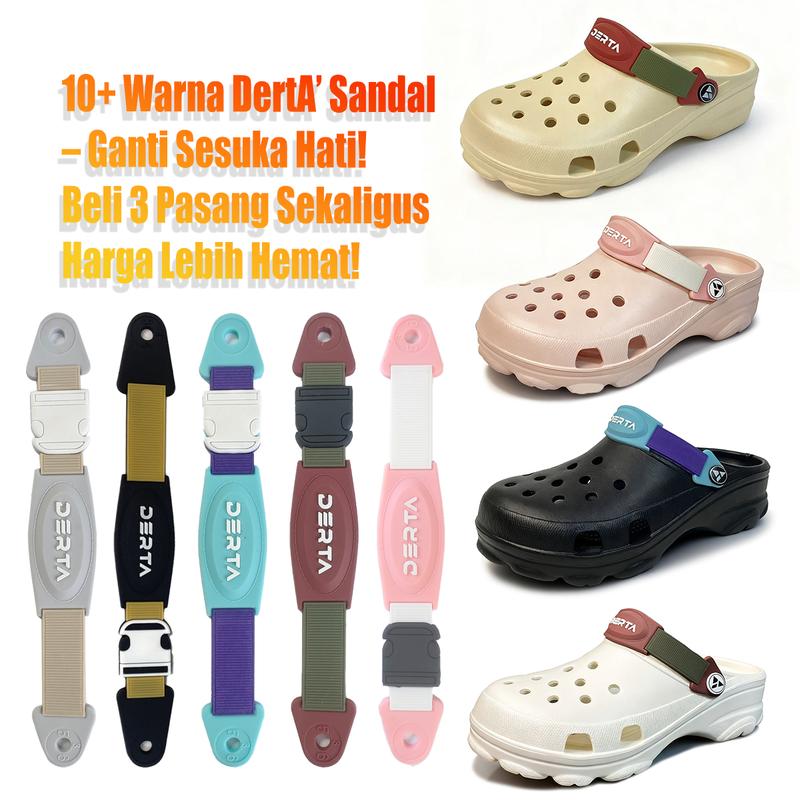 Derta Tali Sandal Aksesori Sandal Baim Karet Couple JIBBITZ Sendal ...