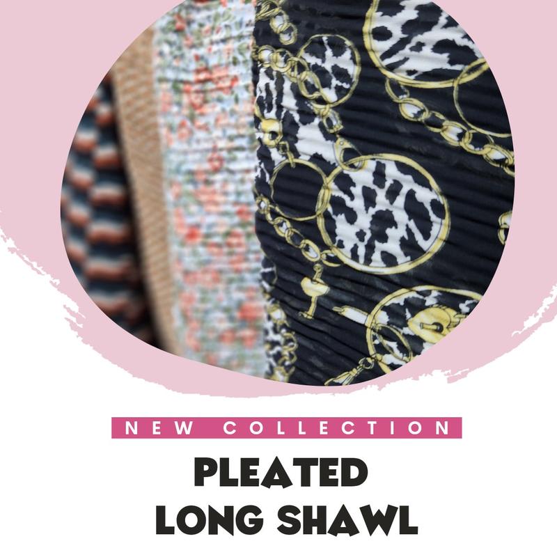 Chiffon Pleated Long Shawl for Women - Elegant and Lightweight - TikTok ...