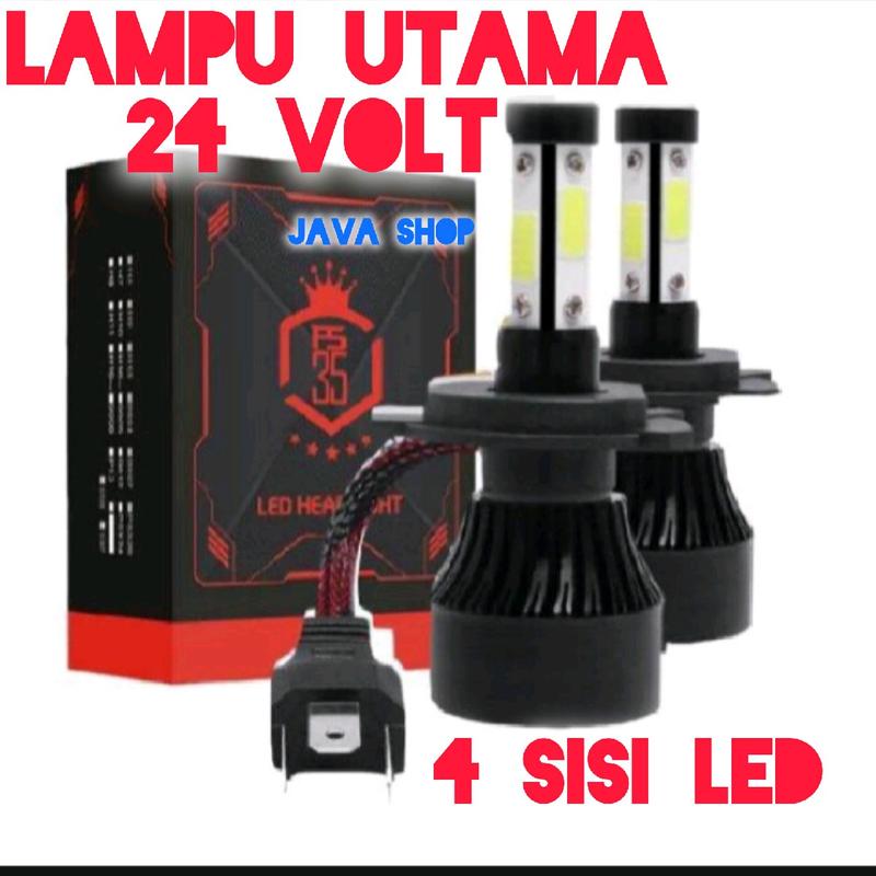 Lampu LED Utama Depan 24 Volt H4 High Low Warna Putih 90 WA - Shop ...