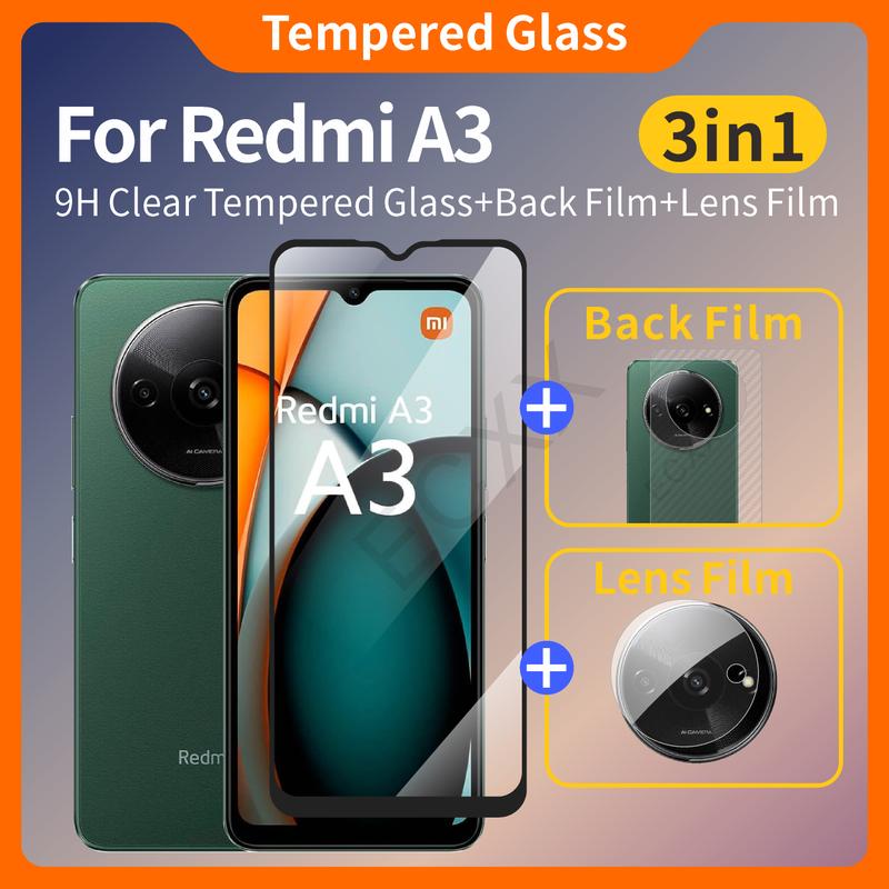 3-In-1 Screen Protector Bundle for Xiaomi Redmi A3: Hd Clear - TikTok ...