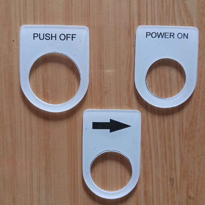 Jual name plate push button / panel akrylic - Kab. Bekasi - Darmawan ...