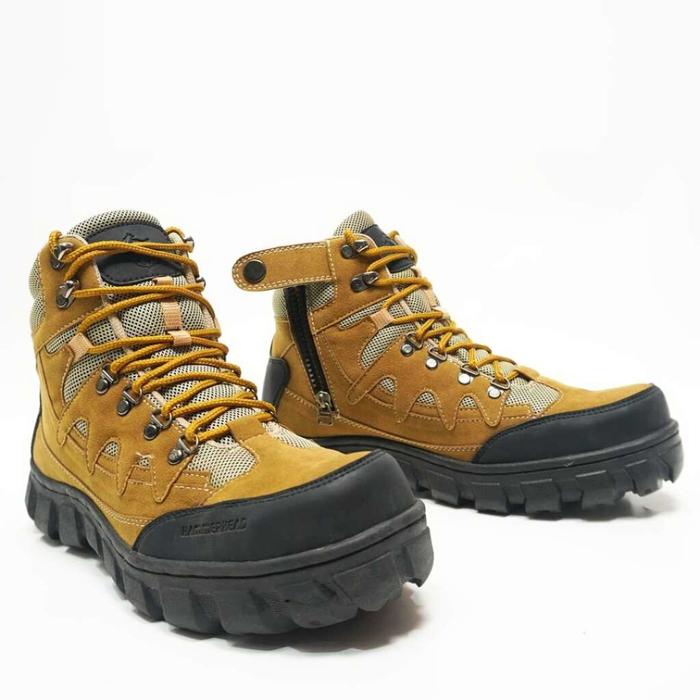 Promo HMRHD Sepatu Gunung Proyek Outdoor Zipper Resleting High Tan ...
