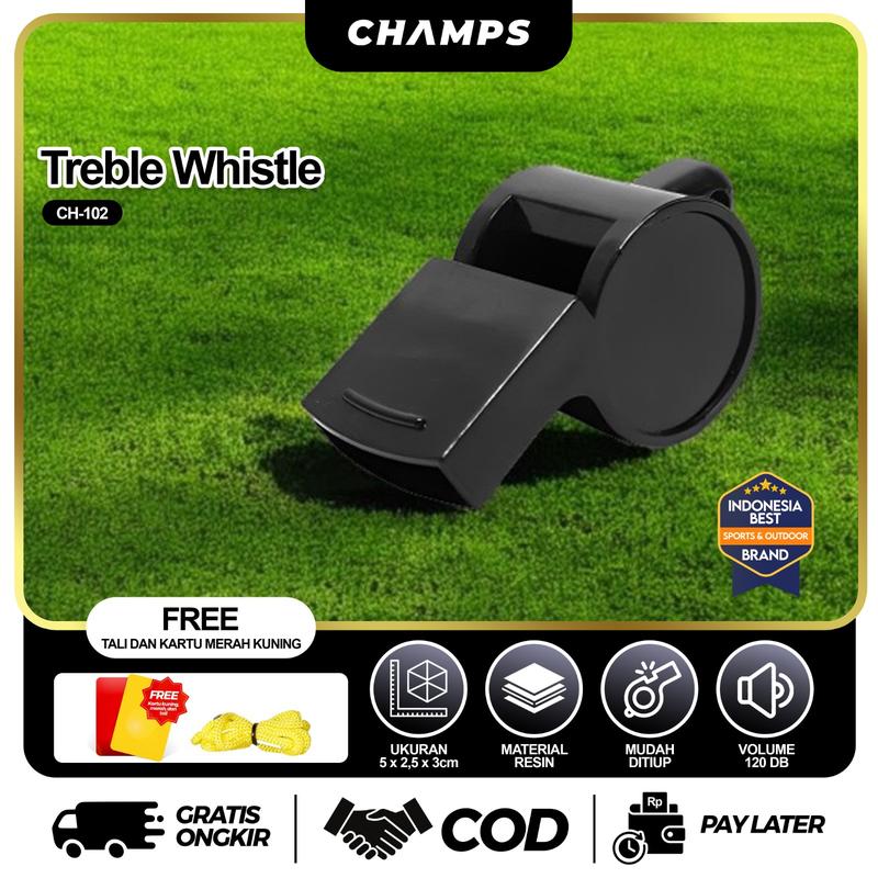 CHAMPS Peluit Wasit Treble Whistle Olahraga Nyaring Periwita - Shop ...