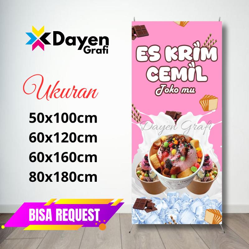 Spanduk Banner Es Cemil Pink B Cetak Custom - Shop | Tokopedia