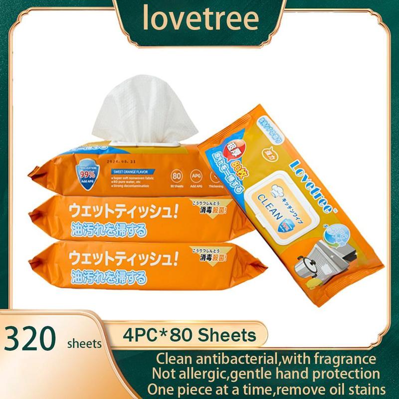 Cod 【4pcs】 lovetree saiz besar 80pcs mop pelbagai guna tisu dapur ...