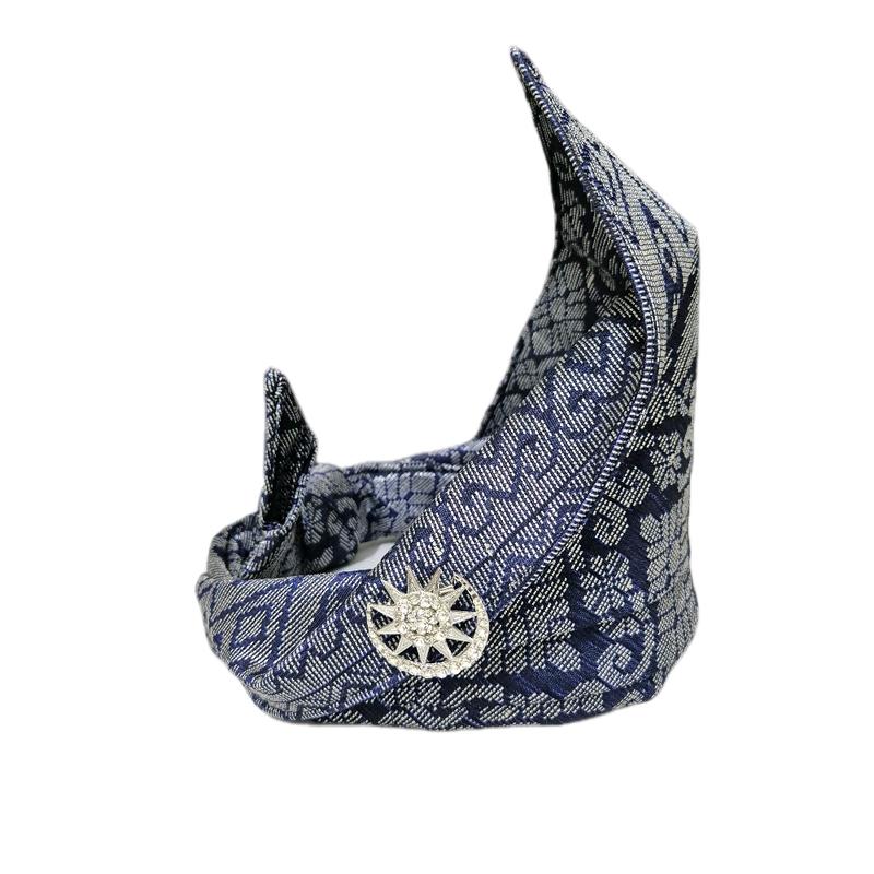 Tanjak Jebat Derhaka songket dark blue silver - TikTok Shop Malaysia