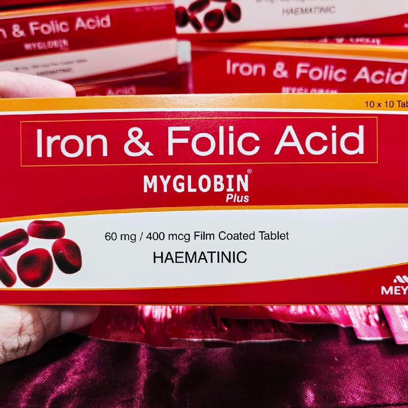 Myglobin plus Iron & Folic Acid 60 mg 100s tablets Vitamin - TikTok ...