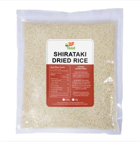 [1KG] Dry / Dried Shirataki Rice 1kg Konjac / Rice Pack - TikTok Shop ...