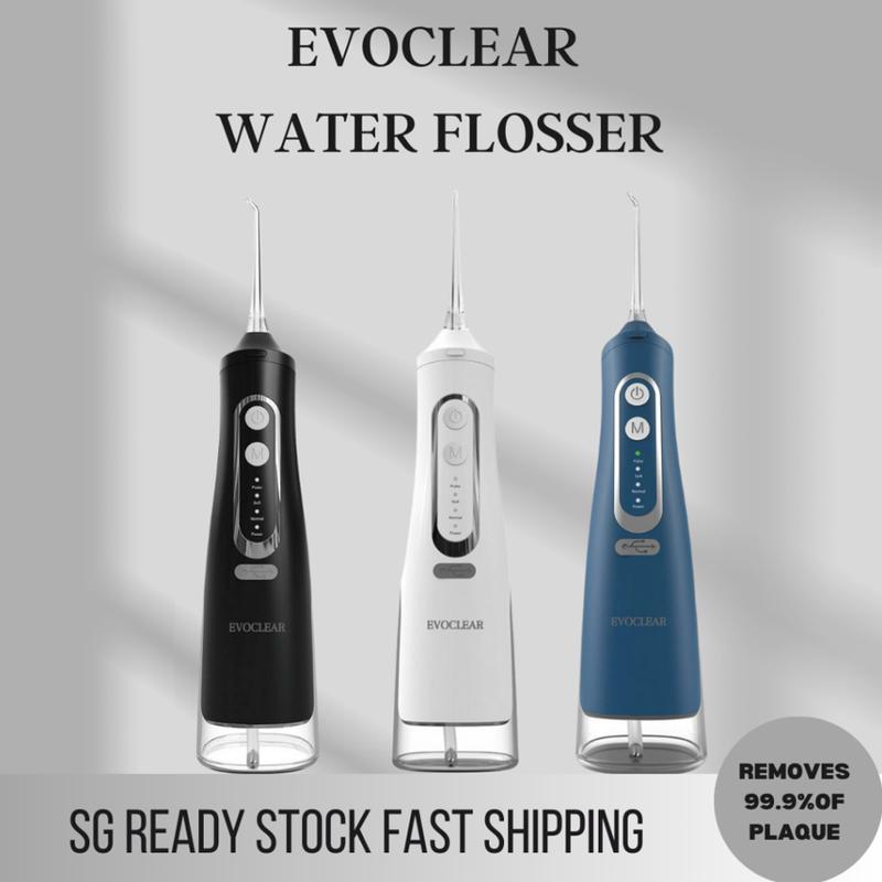 Evoclear Water Flosser for Teeth - Cordless IPX7 Waterproof Dental ...