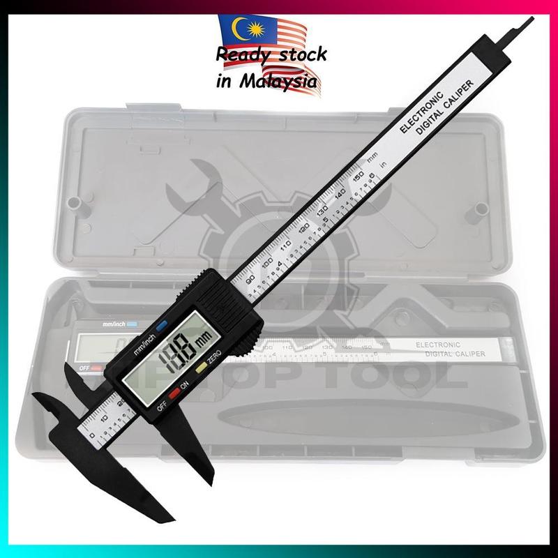 6"inch 150mm Digital Caliper Plastic LCD Digital Vernier Caliper ...