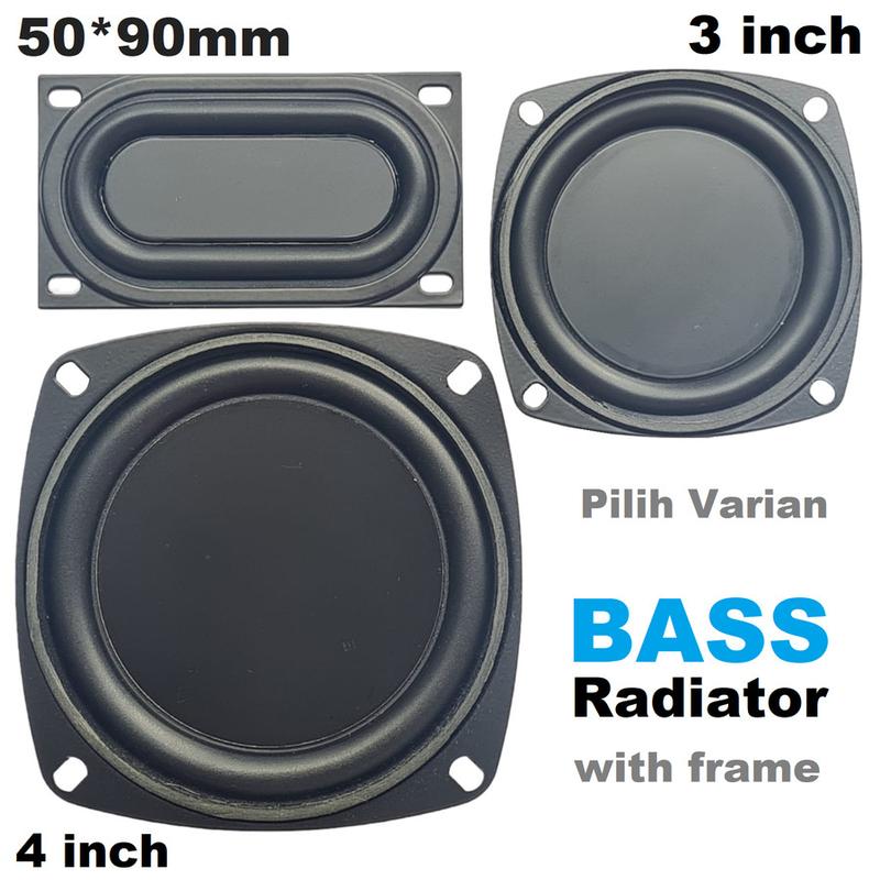 PASSIVE RADIATOR DIY 4 INCH SPEAKER PASIF RAKITAN SUBWOOFER SUB WOOFER ...