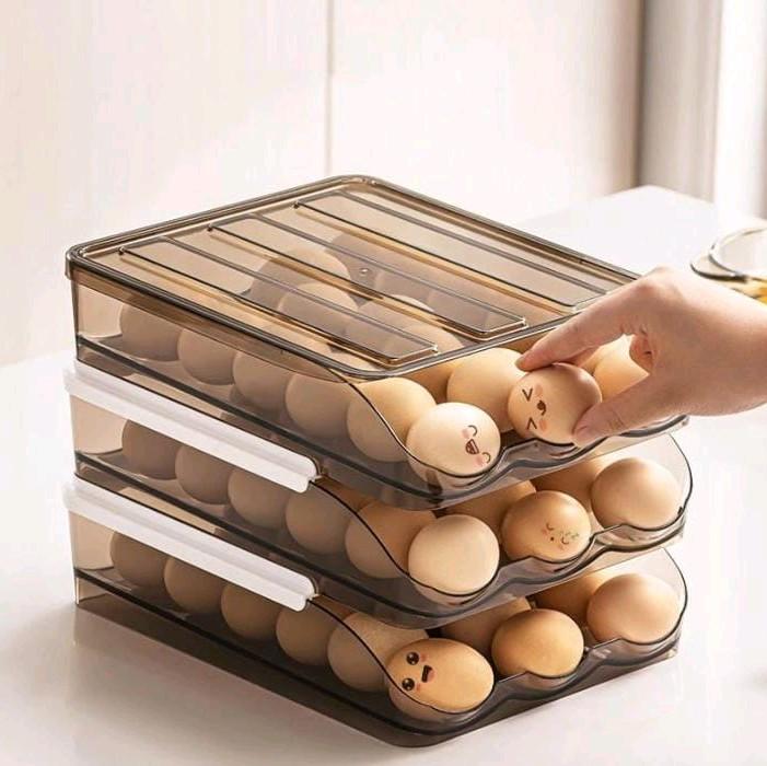 rak telur 3 susun penyimpanan telur - Shop | Tokopedia
