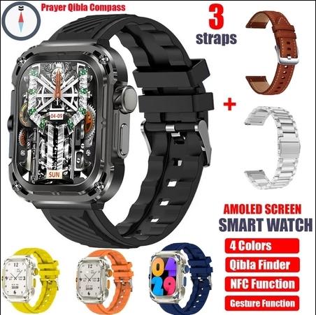 Jam Tangan Pintar Z85 Max NFC Skrin Sentuh Penuh 3 Tali Panggilan ...