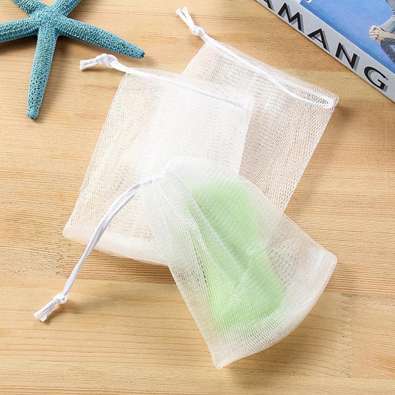 Facial Cleanser Foaming Net Handmade Soap Foaming Net - TikTok Shop ...