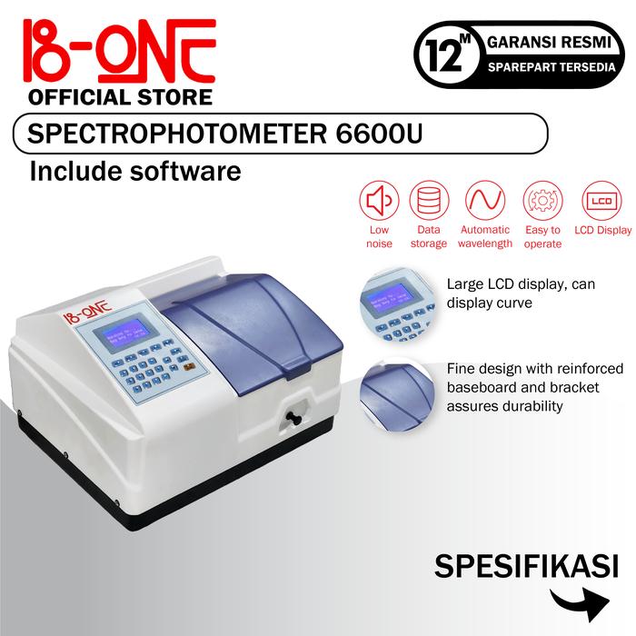 Promo B-ONE Digital Spectrophotometer UV Visible Single Beam 6600U with ...