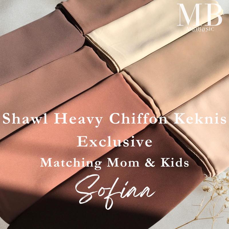 Sofiaa Shawl Basic Heavy Chiffon Keknis Plain - Mom & Kids b - TikTok ...