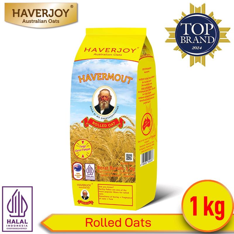 Haverjoy Havermout Rolled oat 1kg oats - Shop | Tokopedia