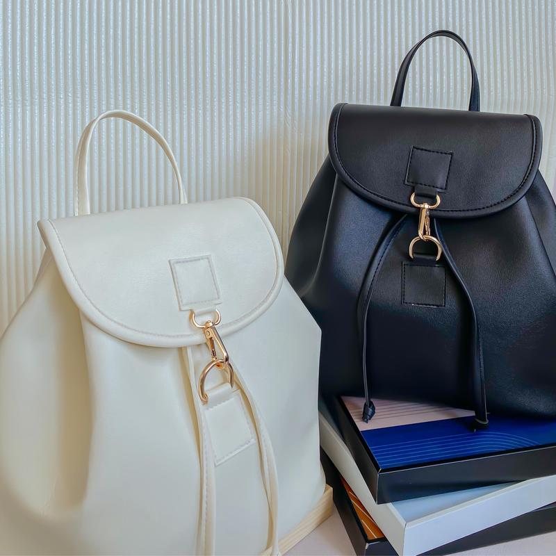 Ransel Kulit PU Backpack Wanita Korean Style Tas Cewek Polos - Shop ...