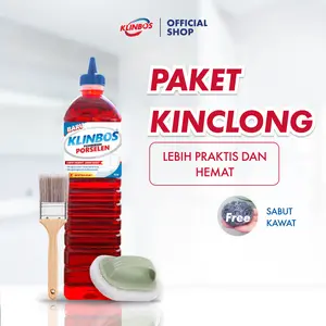 Klinbos 1 Liter - Pembersih Kerak Kamar Mandi Untuk Keramik/Toilet/Kaca ...