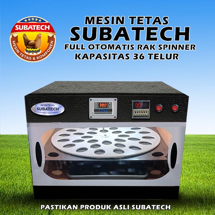 Jual SUBATECH RS-36 Mesin Tetas Telur Full Otomatis Penetas Rak Spinner ...