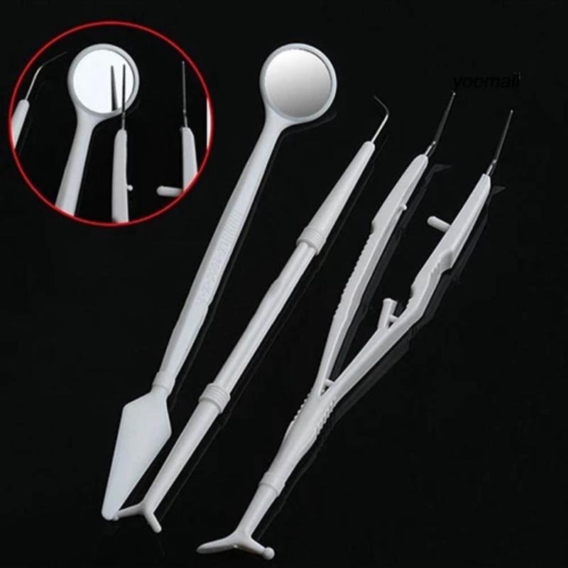 3Pcs Stainless Dental Tool Set Dentist Tooth Clean Hygiene Picks ...