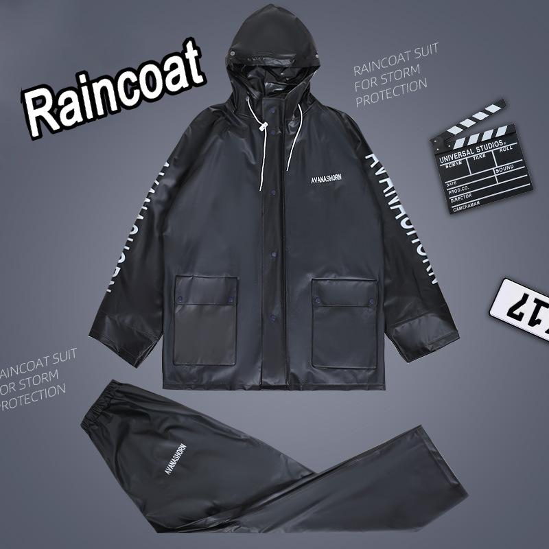 Split Raincoat Set for Motorcycle Unisex Rain Coat Brim High - TikTok ...