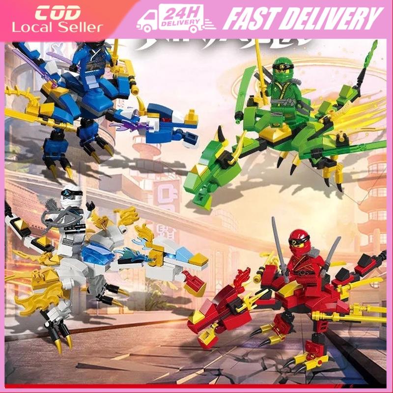 Phantom Ninja Elemental Dragon Building Block Toy Boy Assembly - TikTok ...