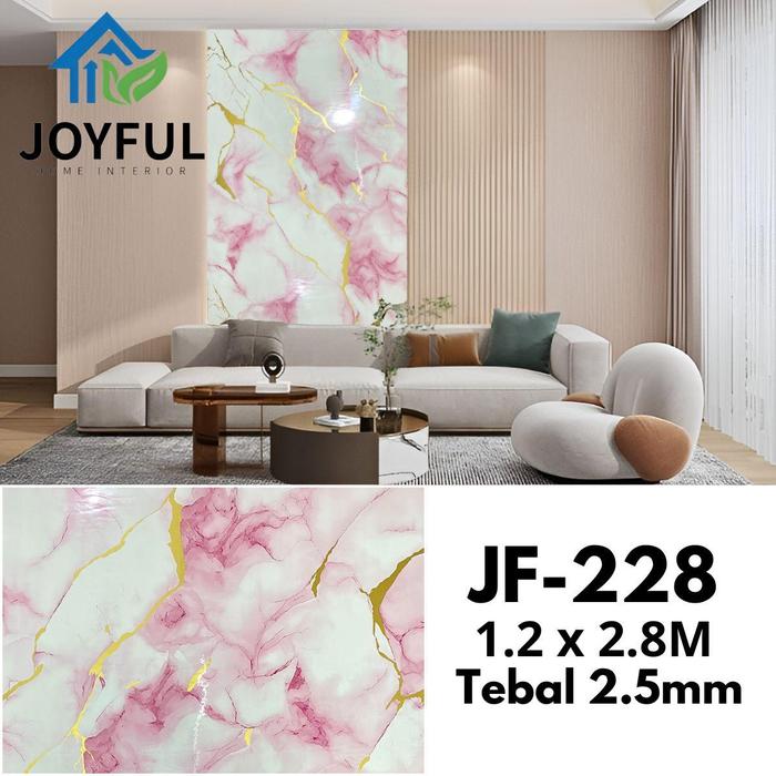 Promo Wallpaper Dinding Motif Vinyl Marble Foam Roll Sticker Bahan Pet ...