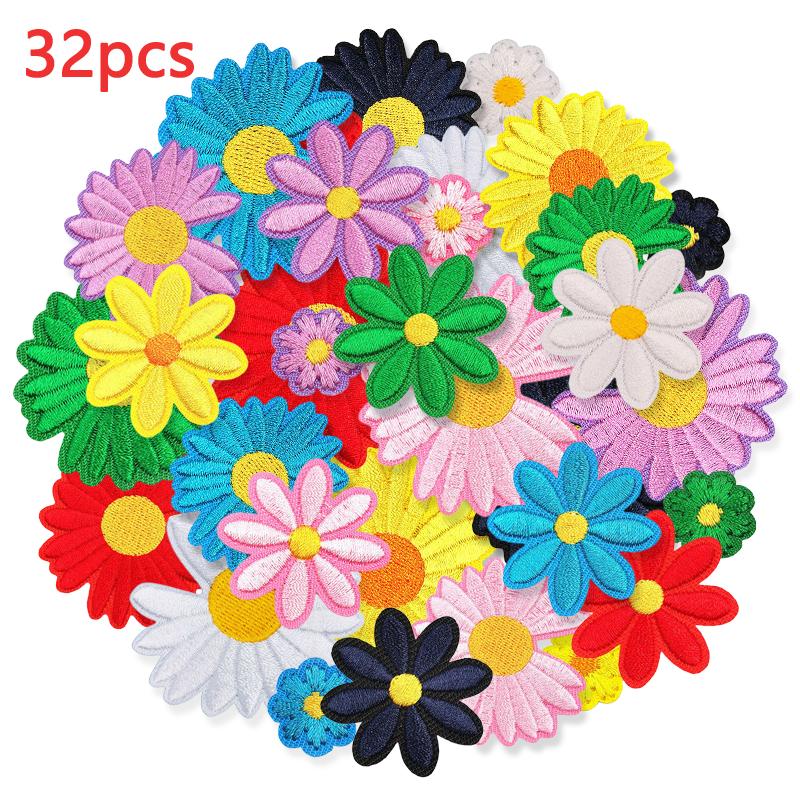 Tampalan Besi Daisy, 32pcs, Untuk Pakaian, Saiz Kecil, Corak - TikTok ...