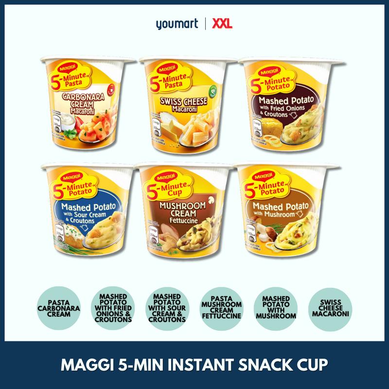 Maggi 5-Min Instant Snack • 6 different flavours • by XXL Store ...
