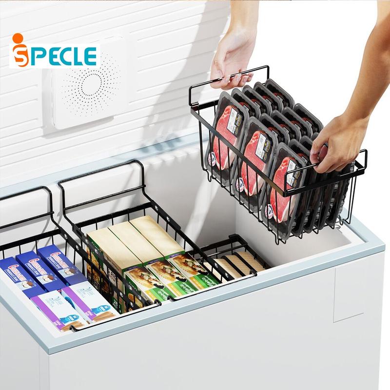 iSpecle Stackable Wire Basket Metal Storage Organizer for Kitchen ...